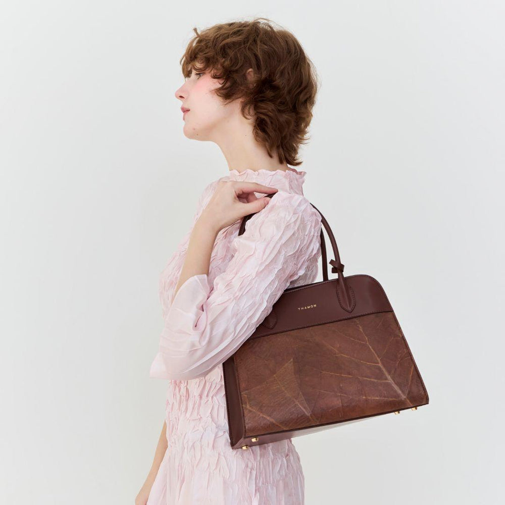 Sloane Vegan Tote Bag - Spice Brown | Thamon